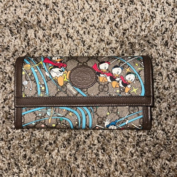 Bags | Gucci Donald Duck Wallet | Poshmark